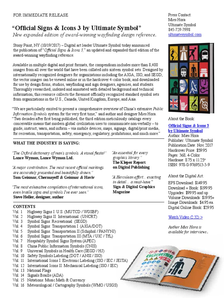 "Official Signs & Icons 3 by Ultimate Symbol": New Expanded Edition of ...