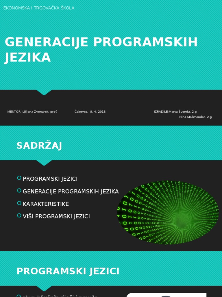 Generacije Programskih Jezika | PDF