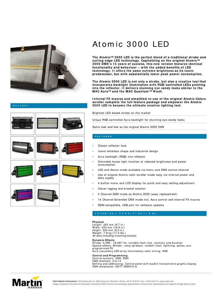 Atomic 3000 LED: Gallery | PDF | Backlight | Light Emitting Diode