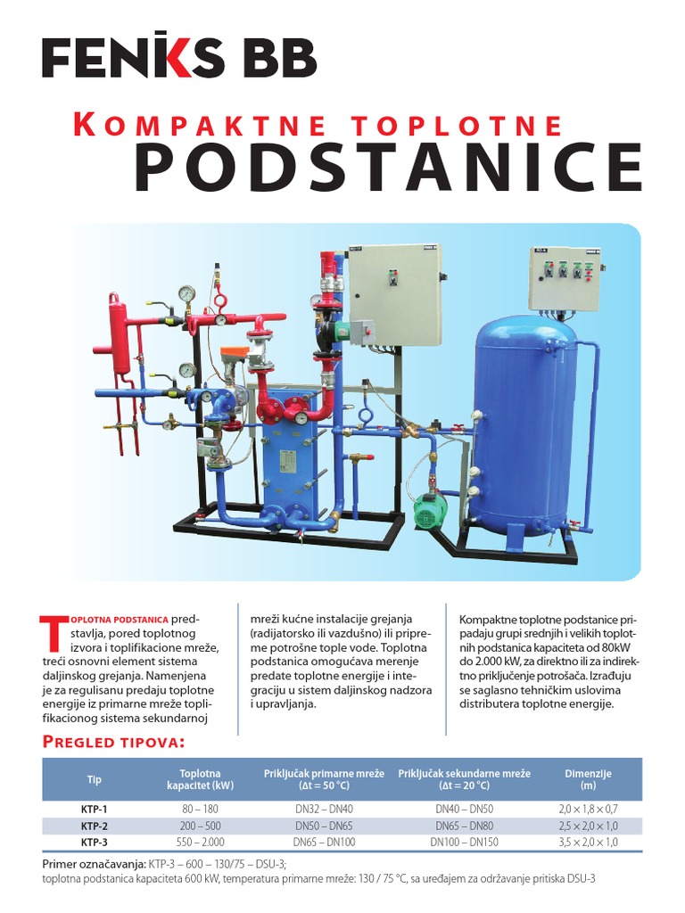Toplotne Podstanice Kompaktne PDF | PDF