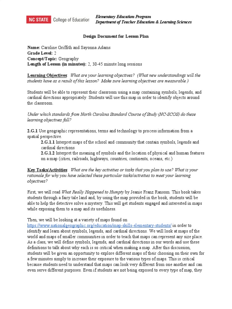 Social Studies Design Document | PDF | Lesson Plan | Map