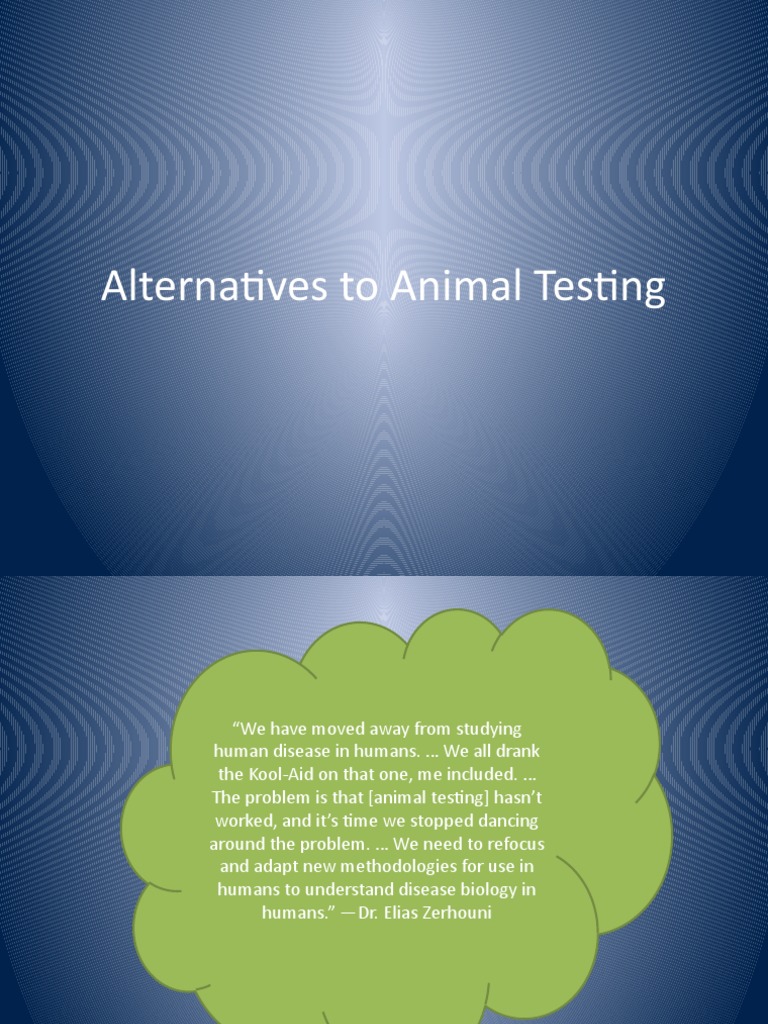 Alternatives To Animal Testing | PDF
