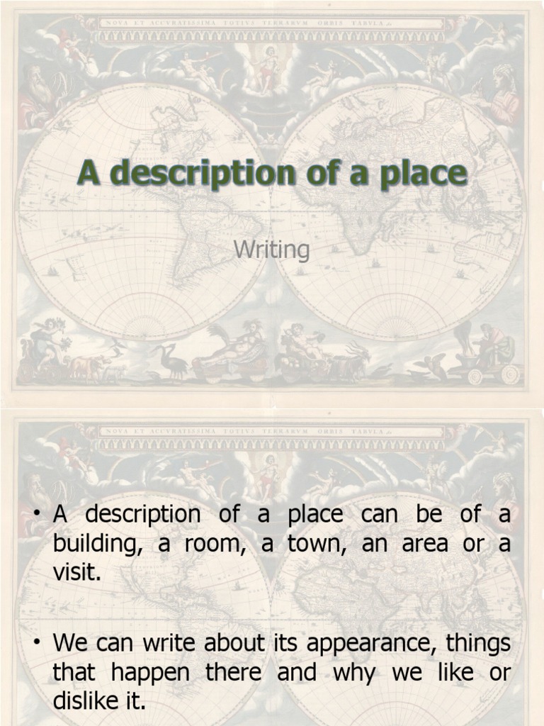 Writing Describing Places | PDF