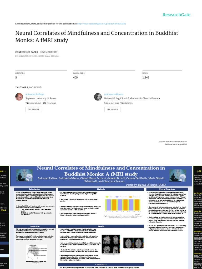Neural Correlates of Mindfulness and Concentration in Buddhist Monks: A ...