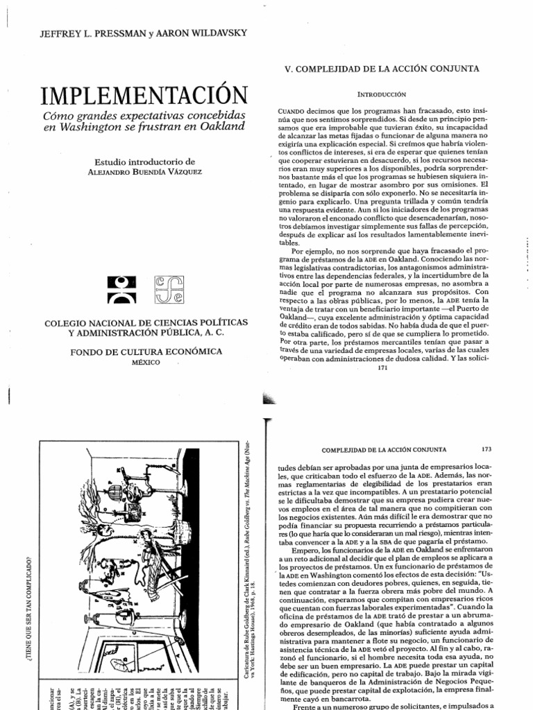 Pressman y Wildavsky Implementacion Cap 5 Ed 1 | PDF