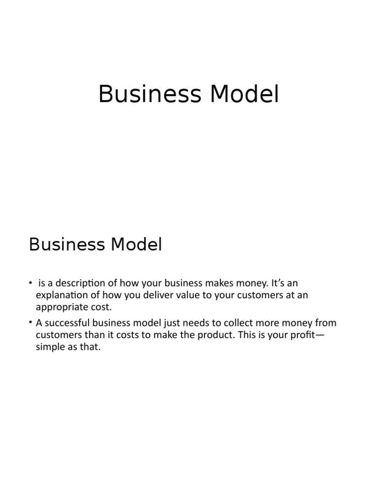 Business Model | PDF | Subscription Business Model | Business Model