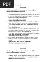 100 Examples of Homograph | PDF