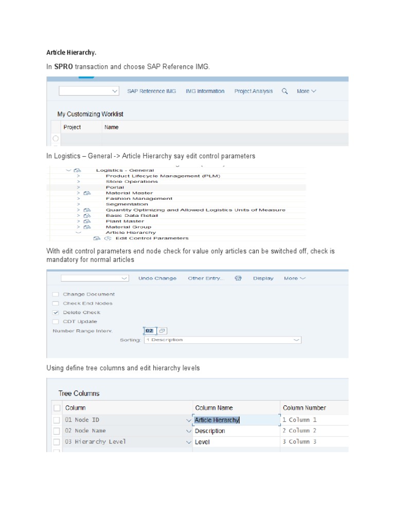 Article Hierarchy Config | PDF