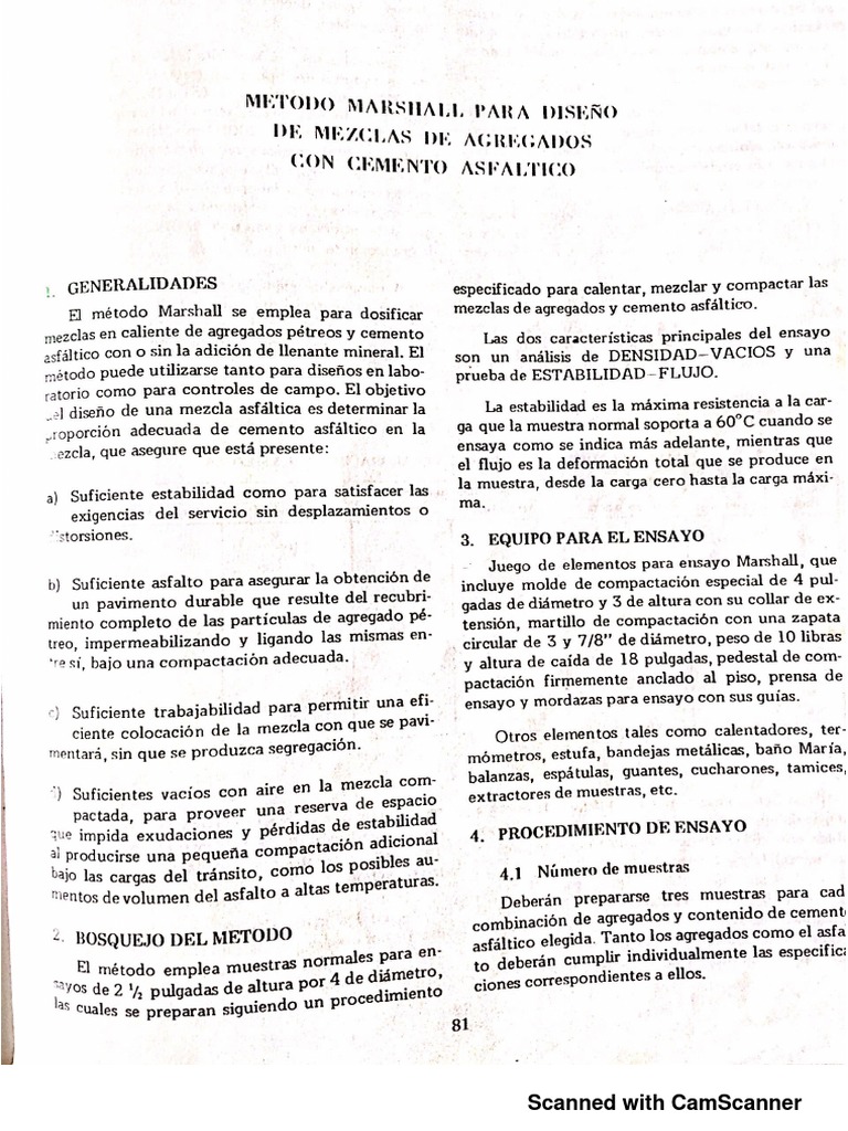 Metodo Marshall | PDF