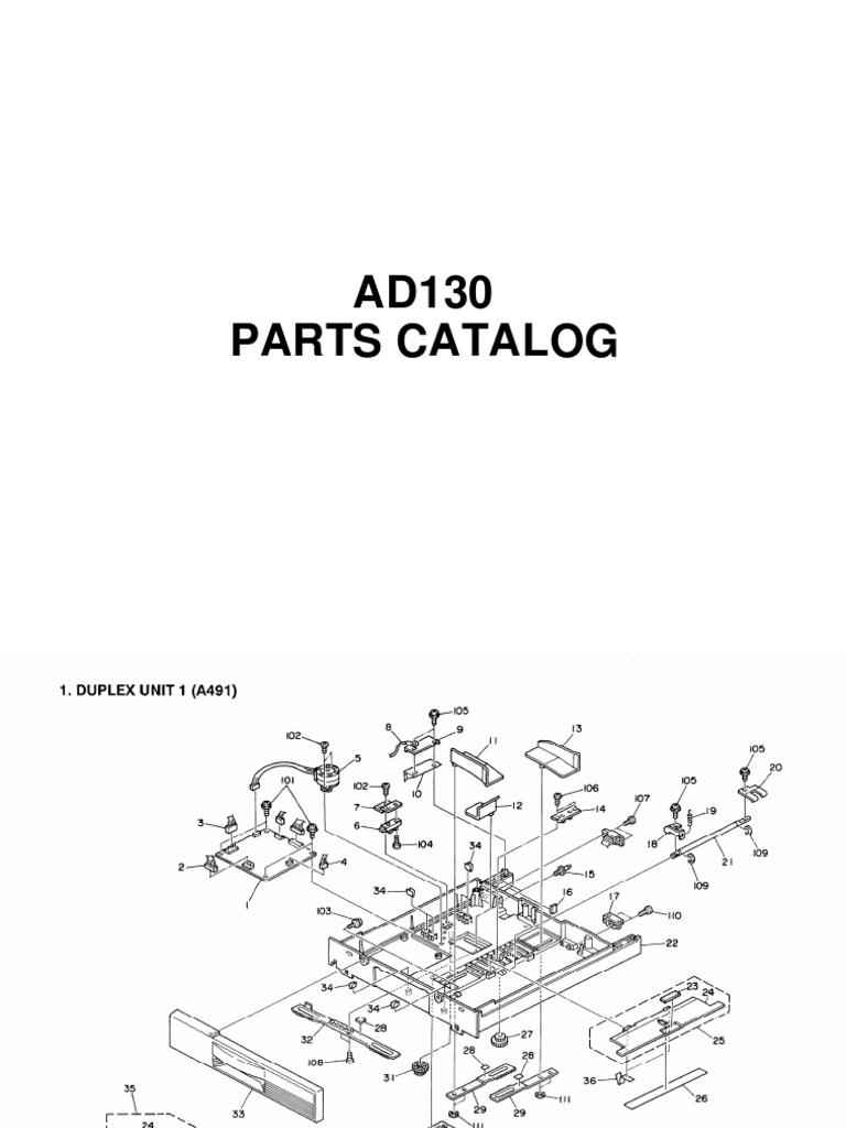Ricoh AD130 PC (Partes) | PDF | Resistor | Machines
