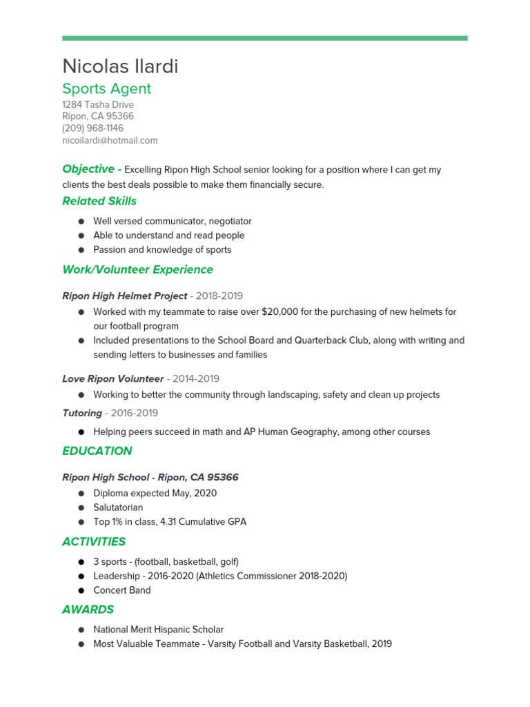 Mock Resume 2019 | PDF