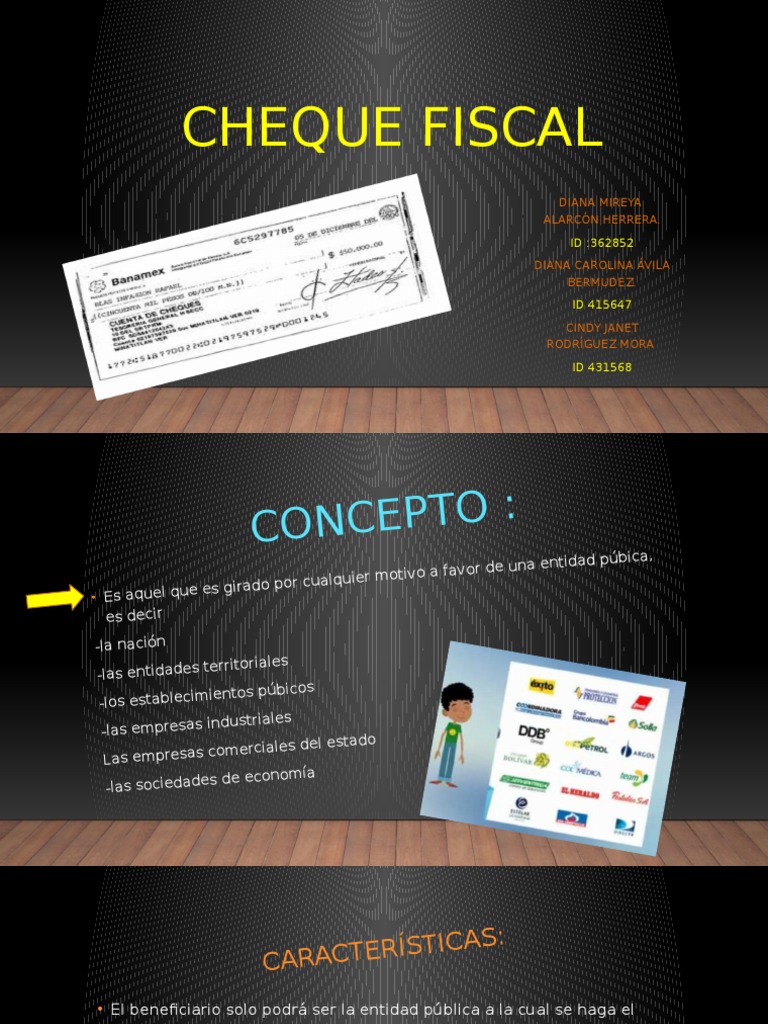Características del Cheque Fiscal en Colombia | PDF | Dinero ...