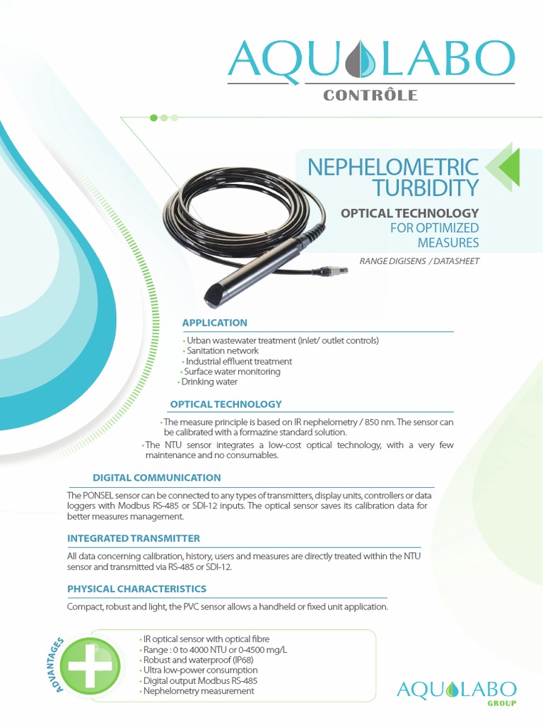 Nephelometric Turbidity: Optical Technology | PDF | Sensor ...