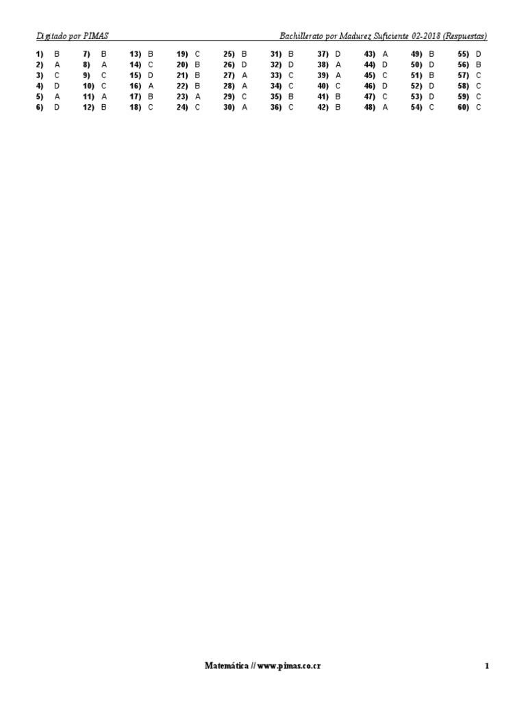 BXM 02-2018 (Respuestas) PDF | PDF