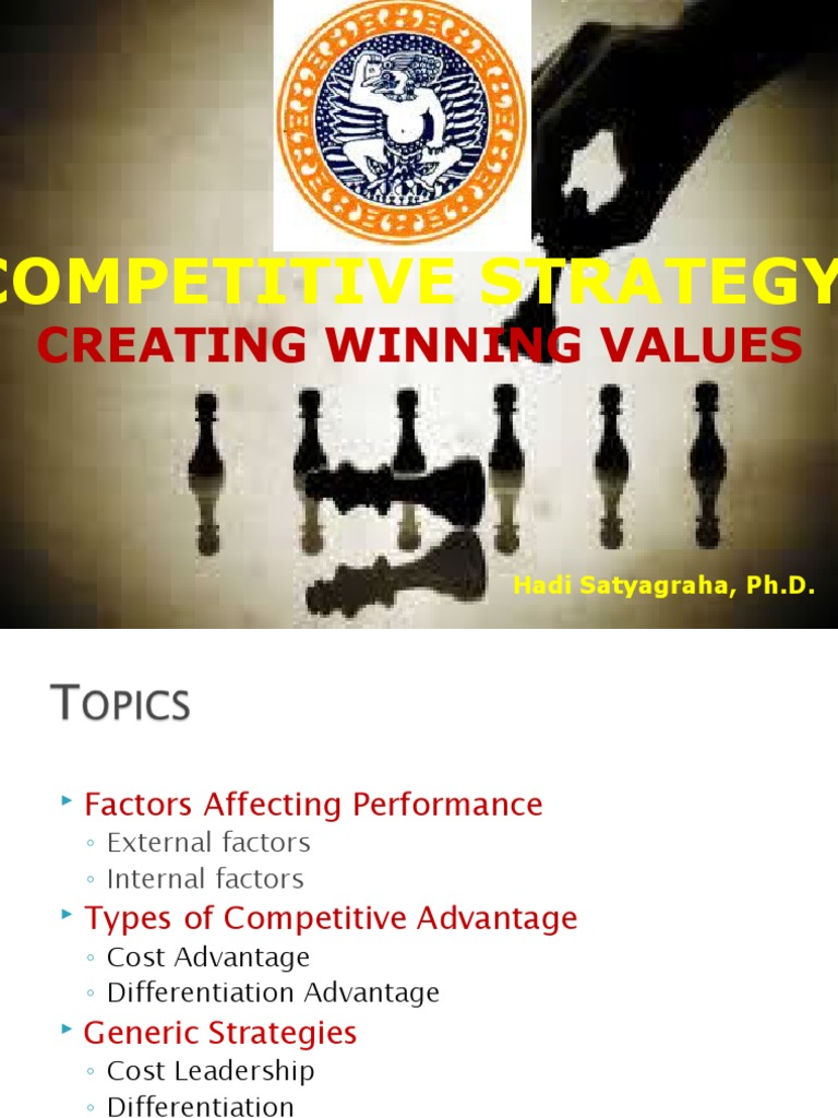 Competitive Strategy | PDF | Competitive Advantage | Strategic Management