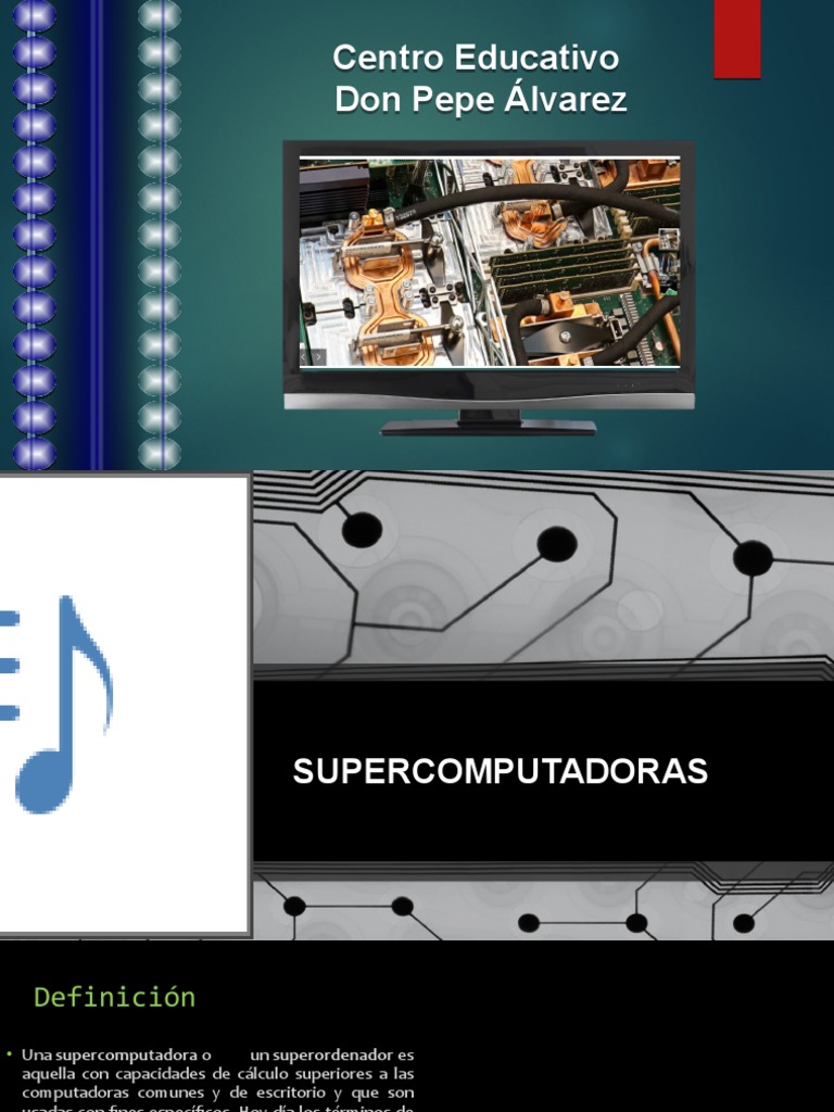 Definición y características de supercomputadoras | PDF ...