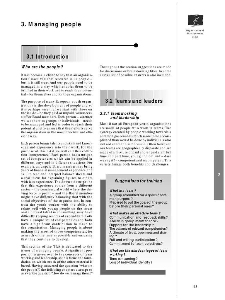 Managing People: Who Are The People ? | PDF | Leadership | Motivation