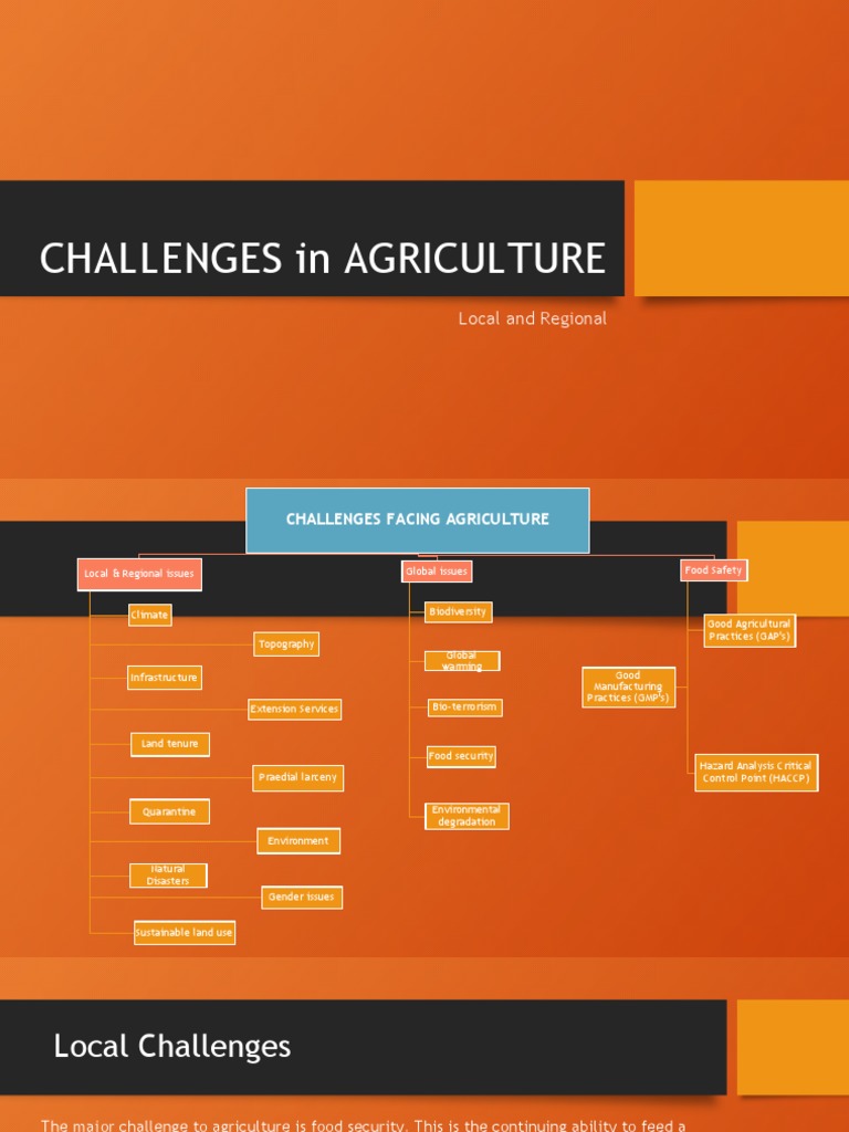 Challenges in Agriculture | PDF | Environmental Degradation | Agriculture