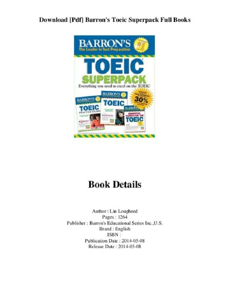 Toeic Superpack Full Books | PDF