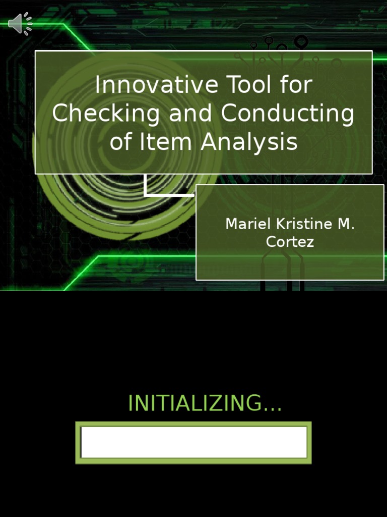 Innovative Tool For Checking and Conducting of Item Analysis | PDF