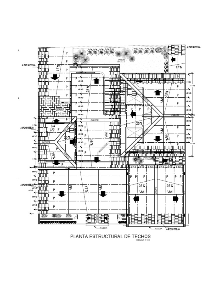 Planta Estructural de Techos | PDF