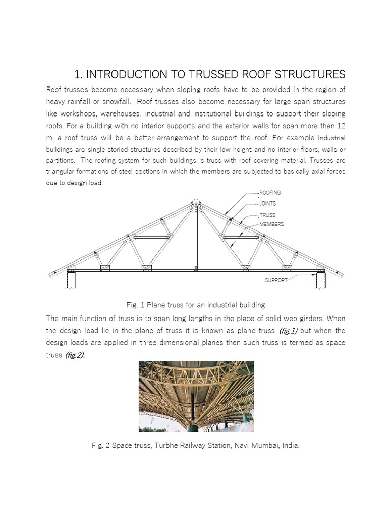 Design of Trussed Roof Buildings | PDF