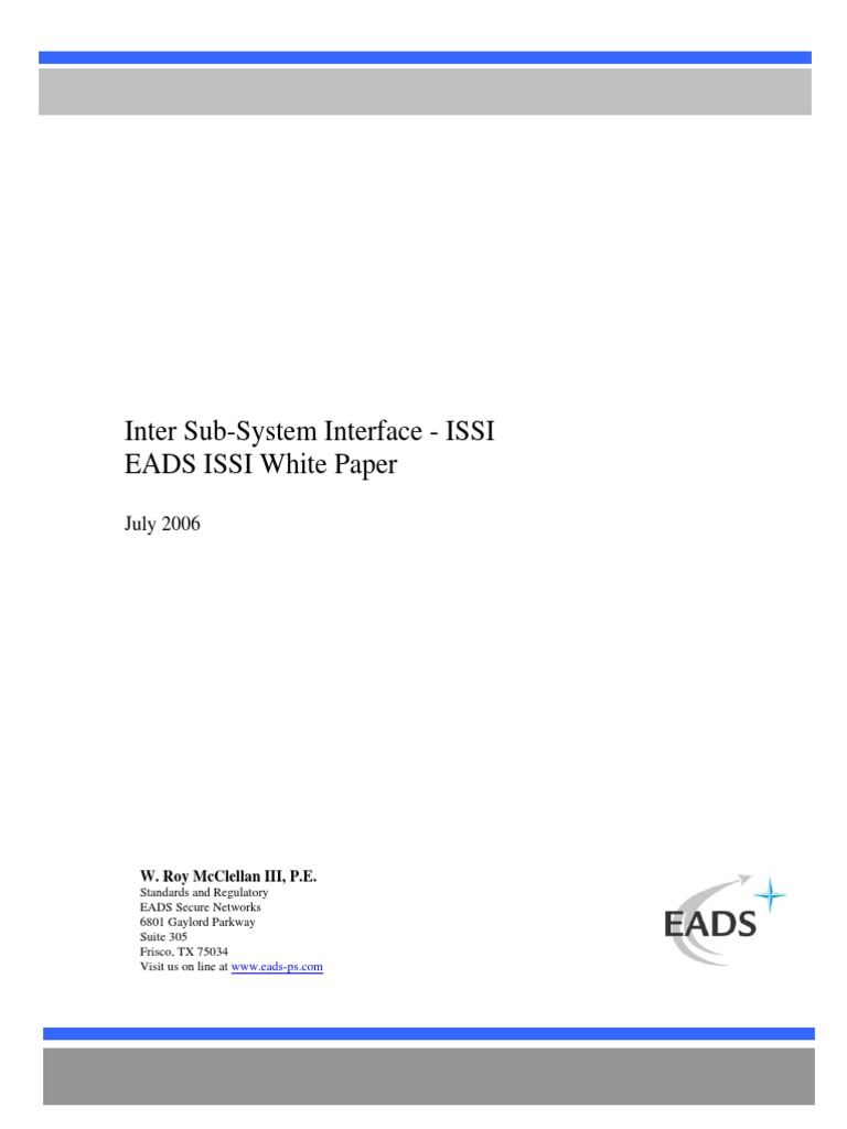 Issi White Paper - Final | PDF | Session Initiation Protocol | Roaming