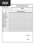 Checklist Kebersihan Toilet | PDF