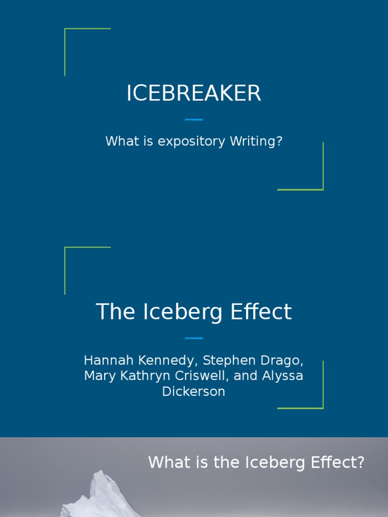 Eng 402 The Iceberg Effect | PDF | Language Arts & Discipline