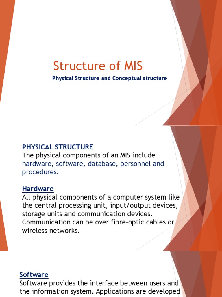 Structure of MIS | PDF | Management Information System | Software