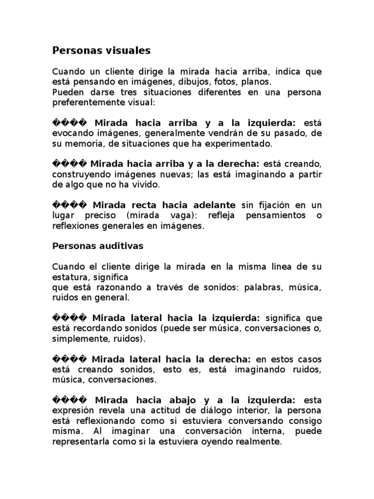Personas Visuales | PDF | Cognición | Ciencia cognitiva