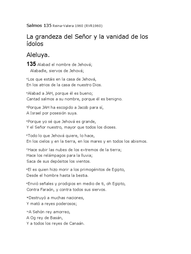 Salmos 135 | PDF