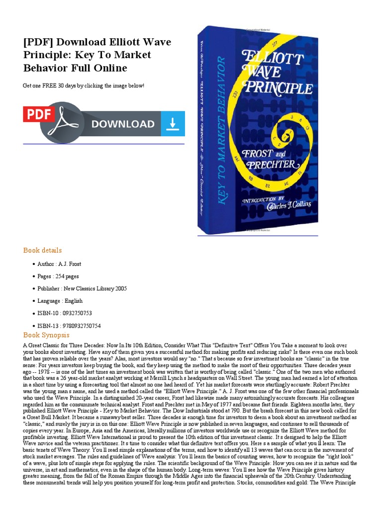 Elliott Wave Principle Key PDF | PDF | E Books | Investing