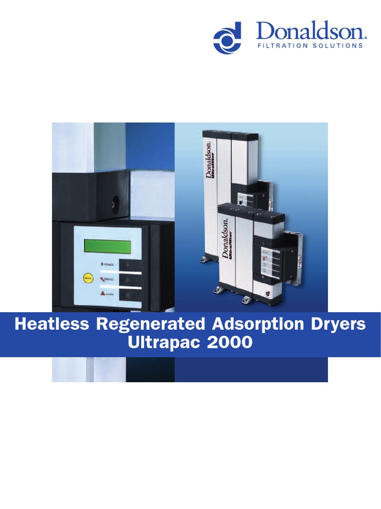 Heatless Regenerated Adsorption Dryers Ultrapac 2000 | PDF | Clothes Dryer | Adsorption
