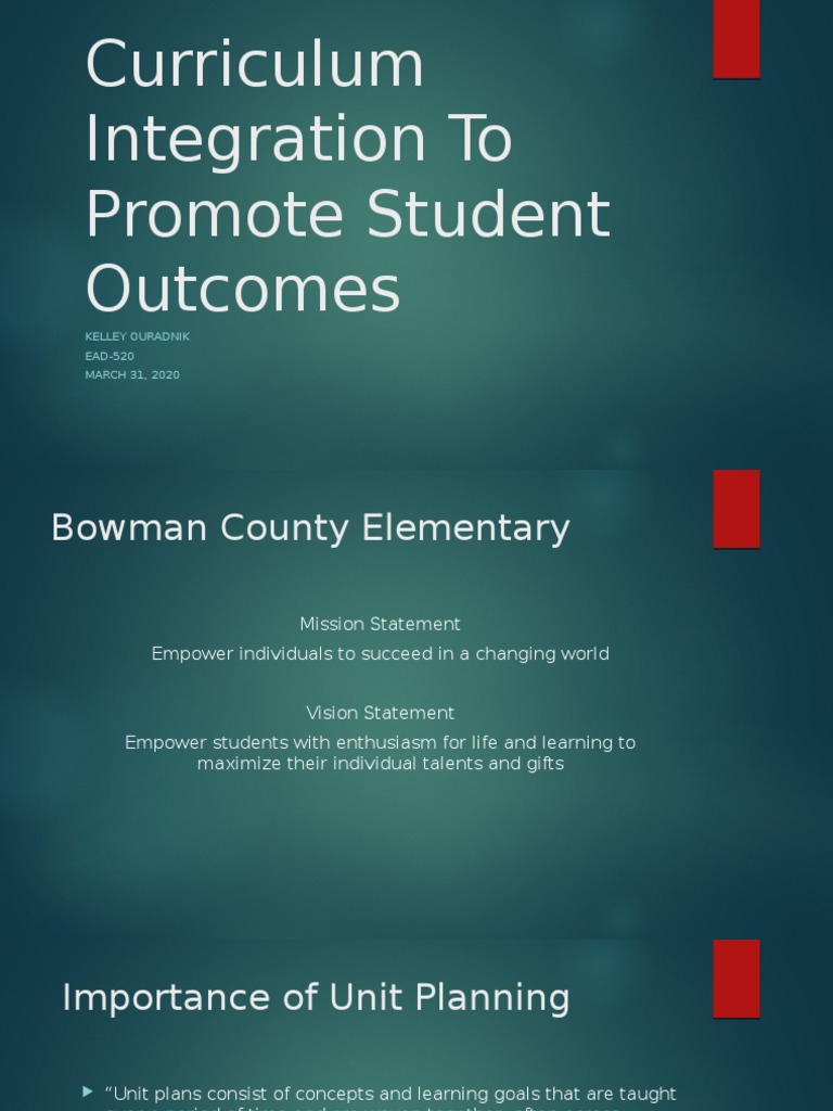 Curriculum Integration To Promote Student Outcomes | PDF ...