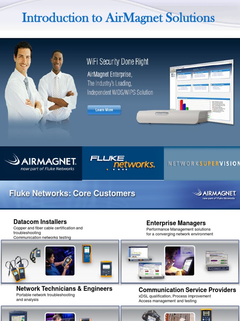 Introduction To Airmagnet Solutions | PDF | Cryptography | Wireless Lan