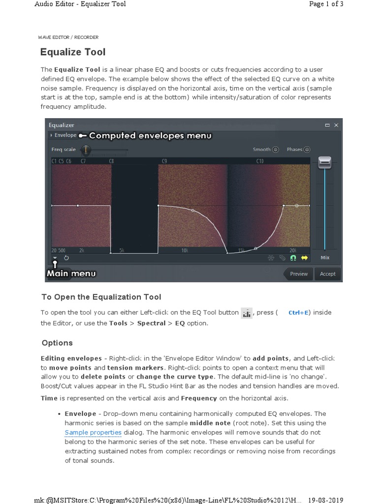 Equalize Tool: To Open The Equalization Tool | Download Free PDF | Equalization (Audio) | Signal ...
