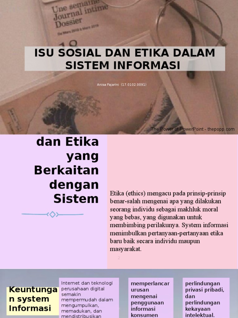 Isu Sosial Dan Etika Dalam Sistem Informasi | PDF