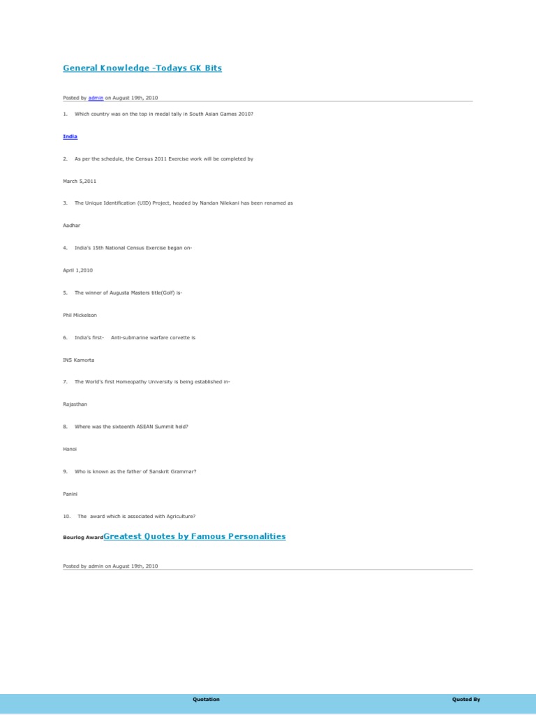 World General Knowledge | PDF | Pelvis | Hip