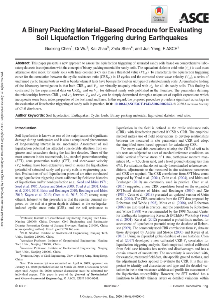 A Binary Packing Material-Based Procedure For Evaluating Soil ...