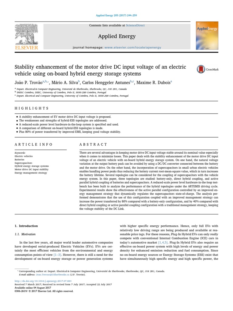 Applied Energy: Sciencedirect | PDF | Electric Vehicle | Hybrid Vehicle