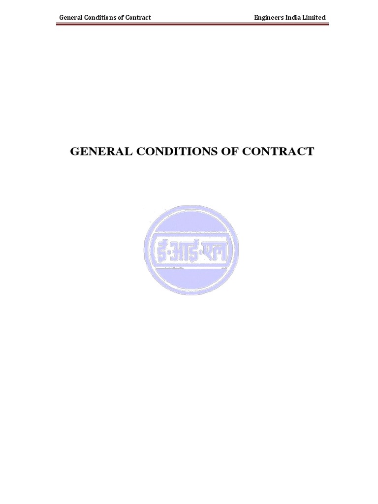 Eil GCC PDF | PDF | Guarantee | General Contractor