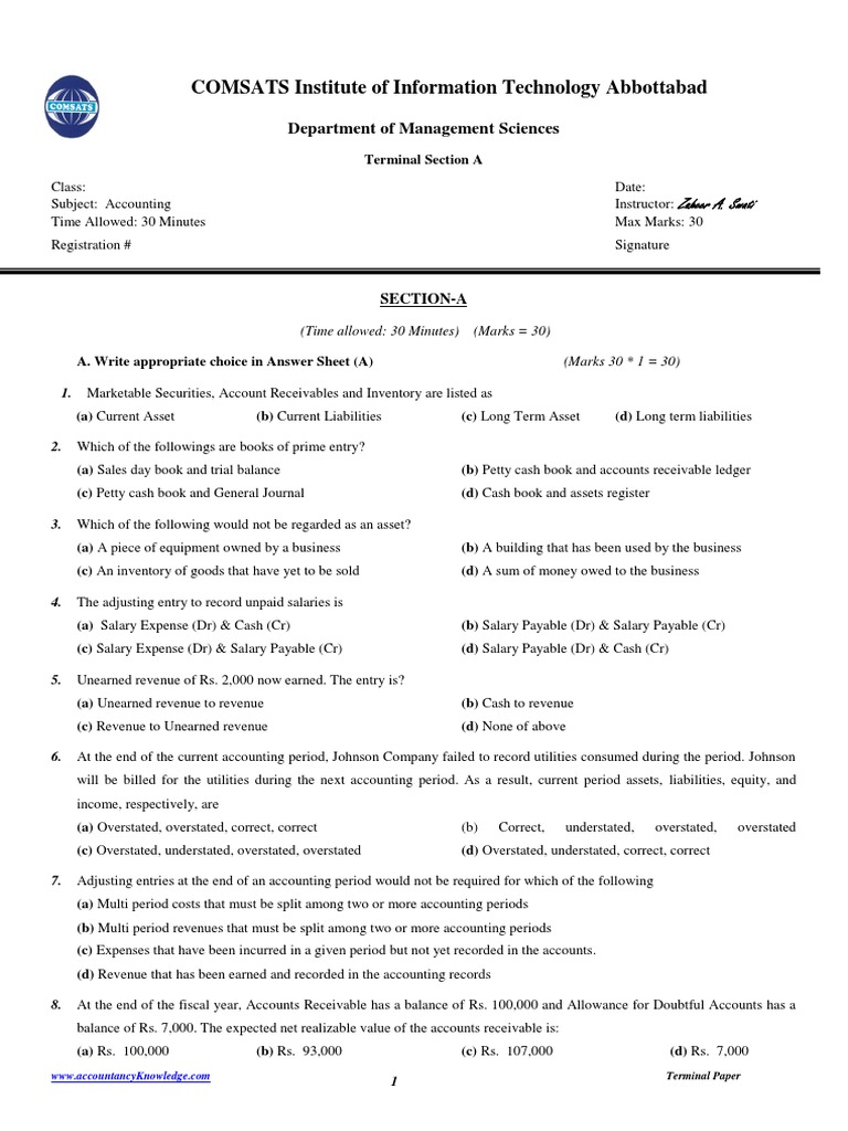 Terminal Sample 1 Unsolved | PDF | Debits And Credits | Corporations