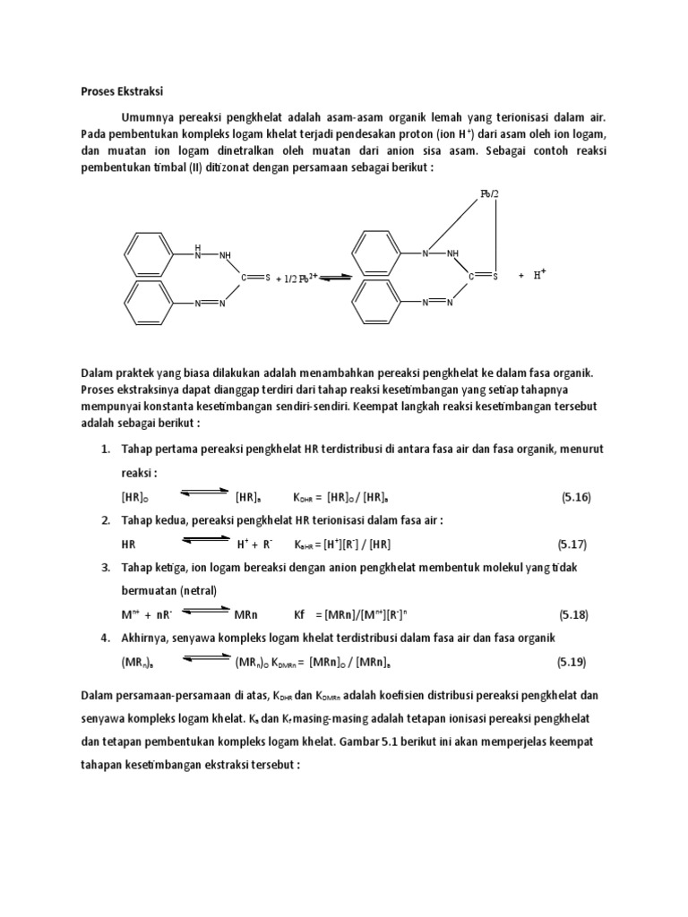 Proses Ekstraksi | PDF