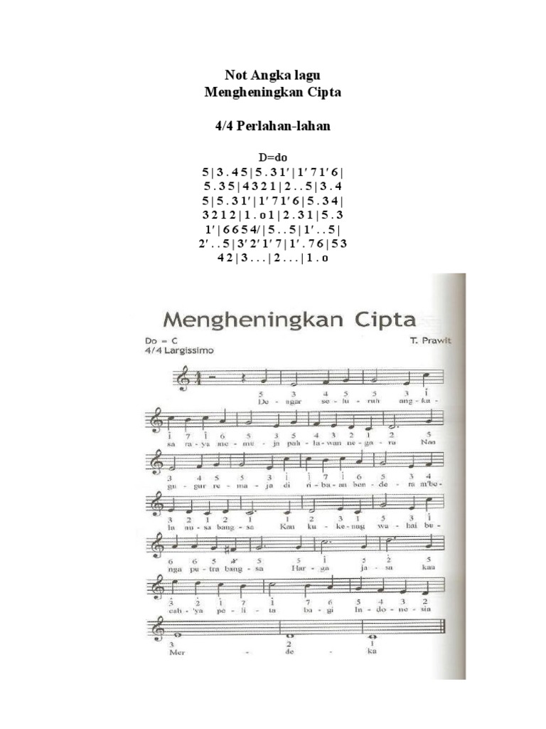 Not Angka Lagu | PDF | Karier & Perkembangan