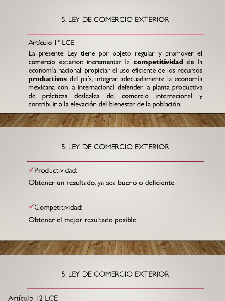 Ley de Comercio Exterior PDF | PDF | Finanzas y dinero | Tecnología