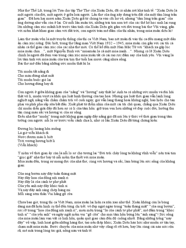 (123doc) - Phan-Tich-Voi-Vang-De-Thay-Quan-Niem-Song-Cua-Xuan-Dieu-Van-Mau | PDF