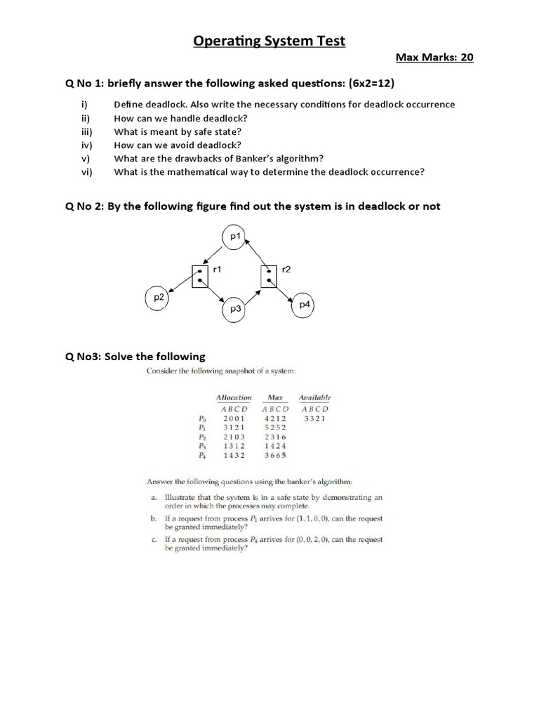 Operating System Paper | PDF