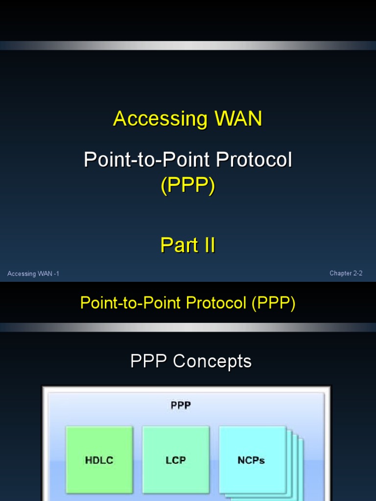 Accessing WAN Point-to-Point Protocol (PPP) | PDF | Internet Protocols ...