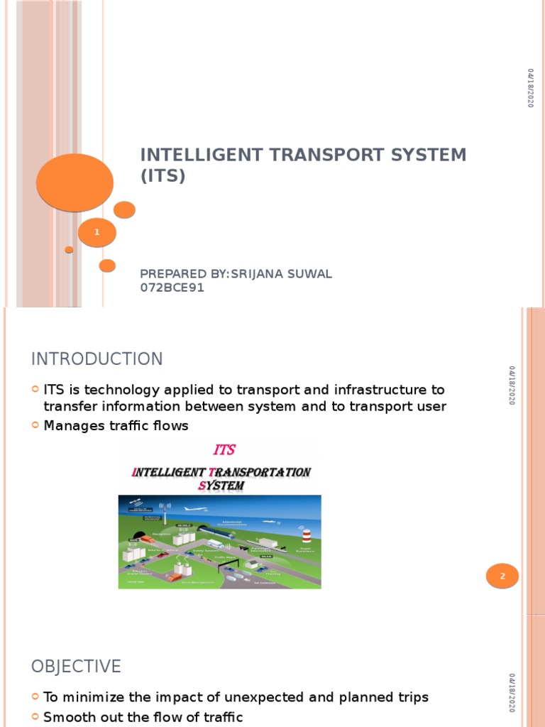 Intelligent Transport System | PDF | Traffic | Road Safety